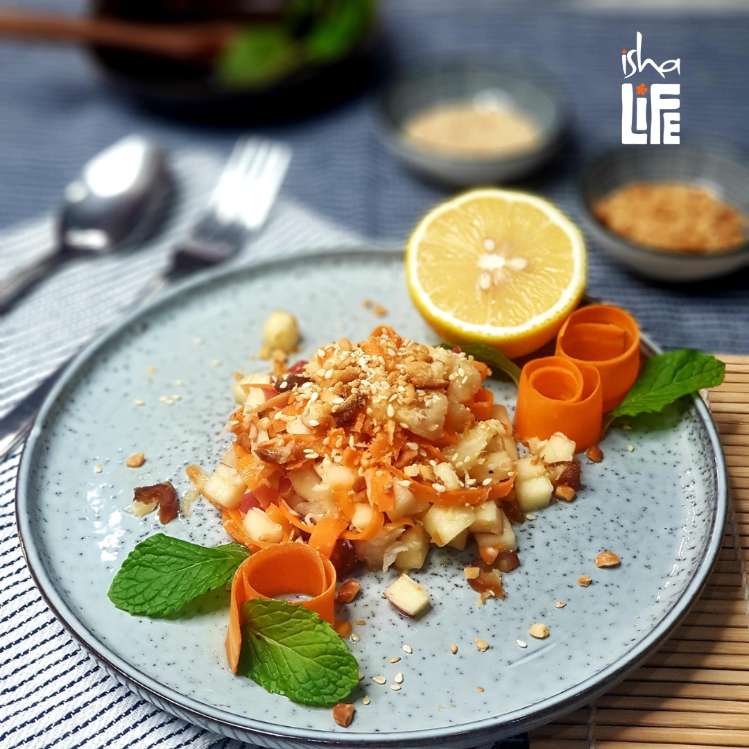 Carrot Crunch Salad Recipe — Isha Life SG