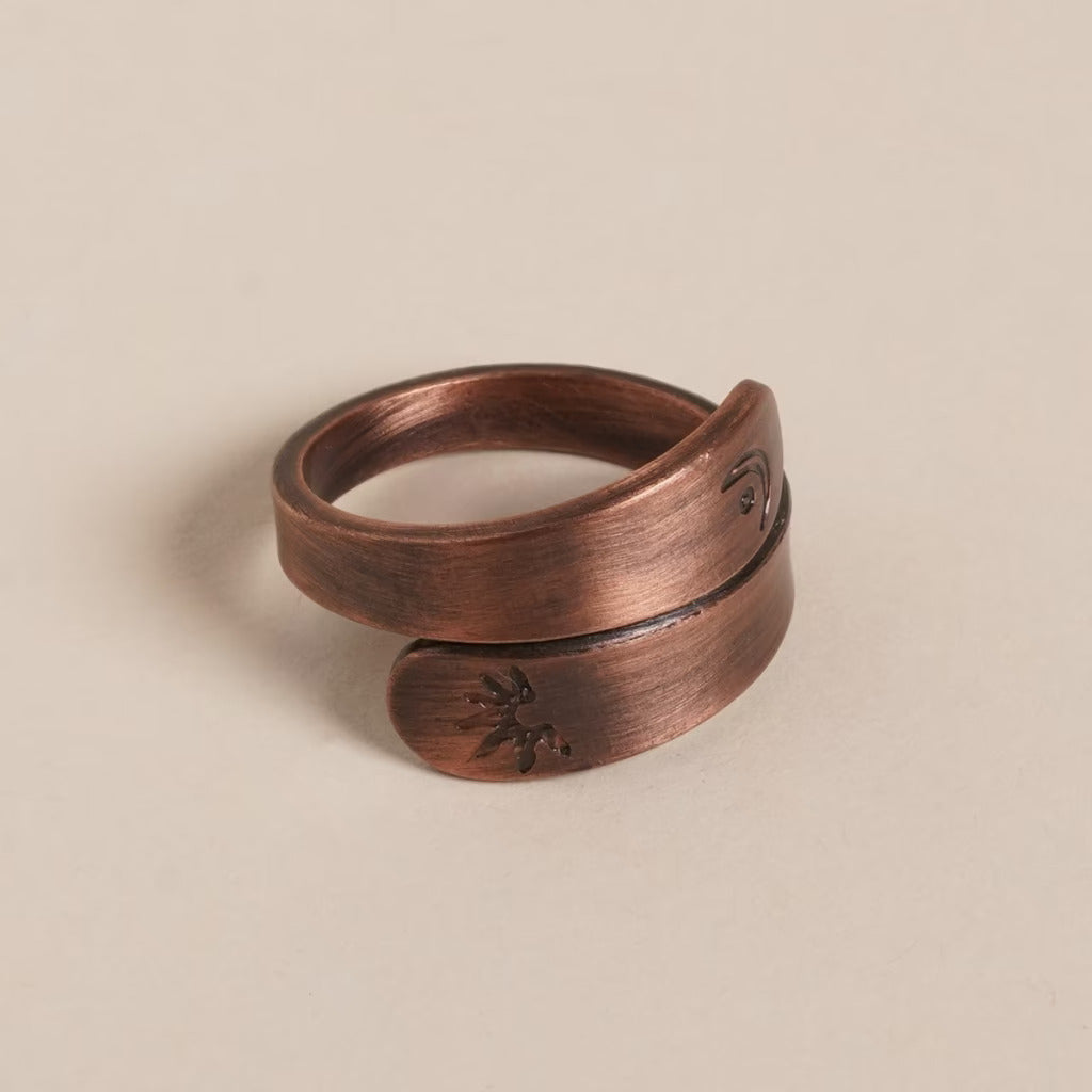 Surya Chandra Copper Ring — Isha Life SG