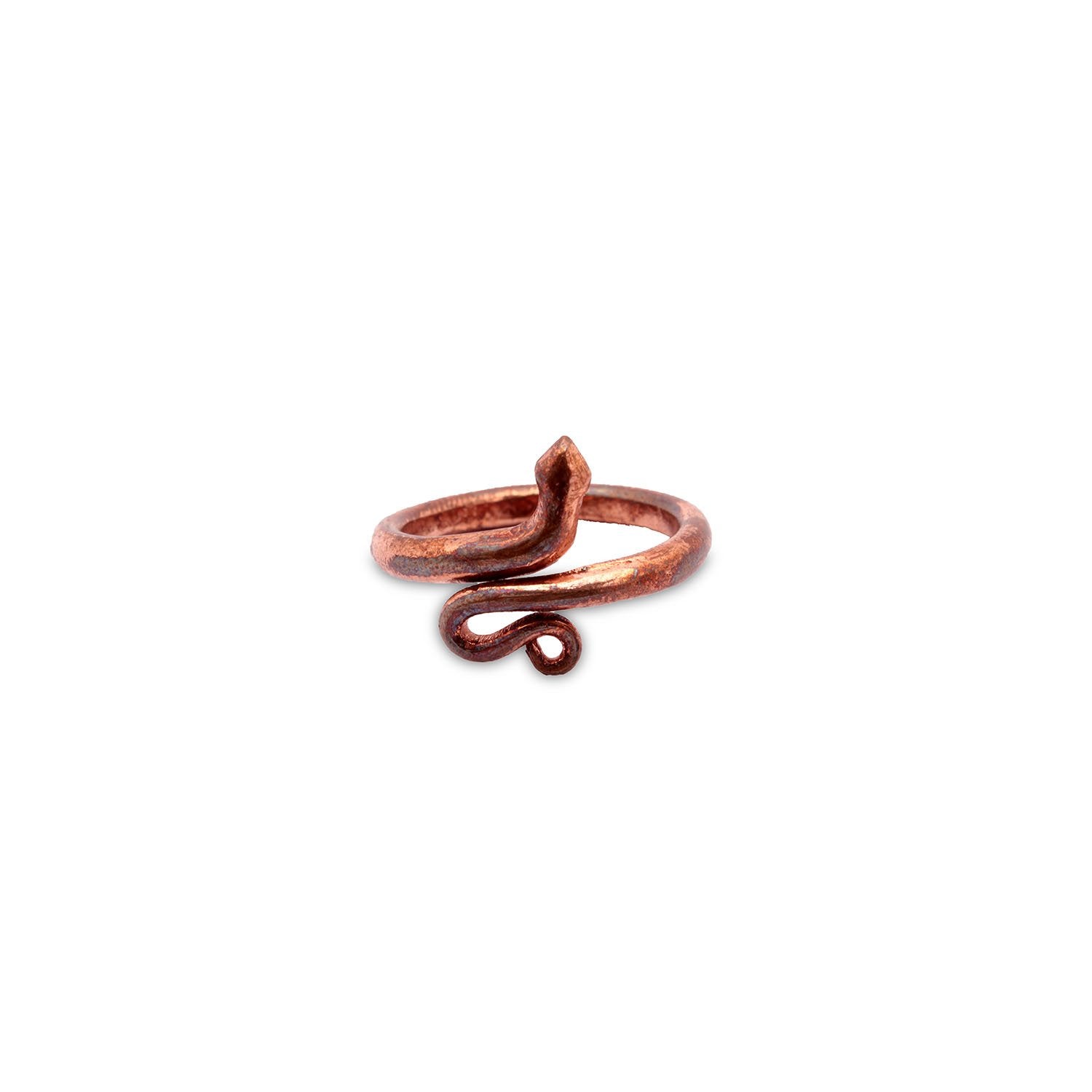 Consecrated Copper Snake Ring — Isha Life SG