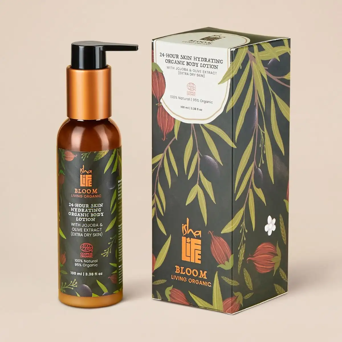 Bloom 24 Hours Skin Hydrating Organic Body Lotion With Jojoba & Olive ...
